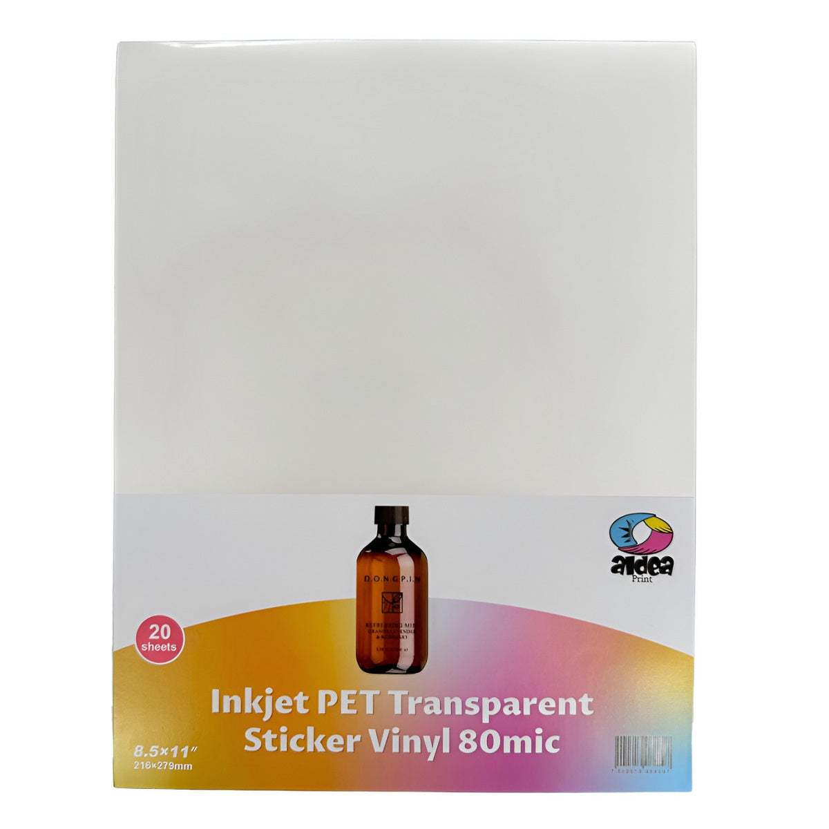 Vinil PET Adhesivo Imprimible Transparente Carta – Aldeaprint