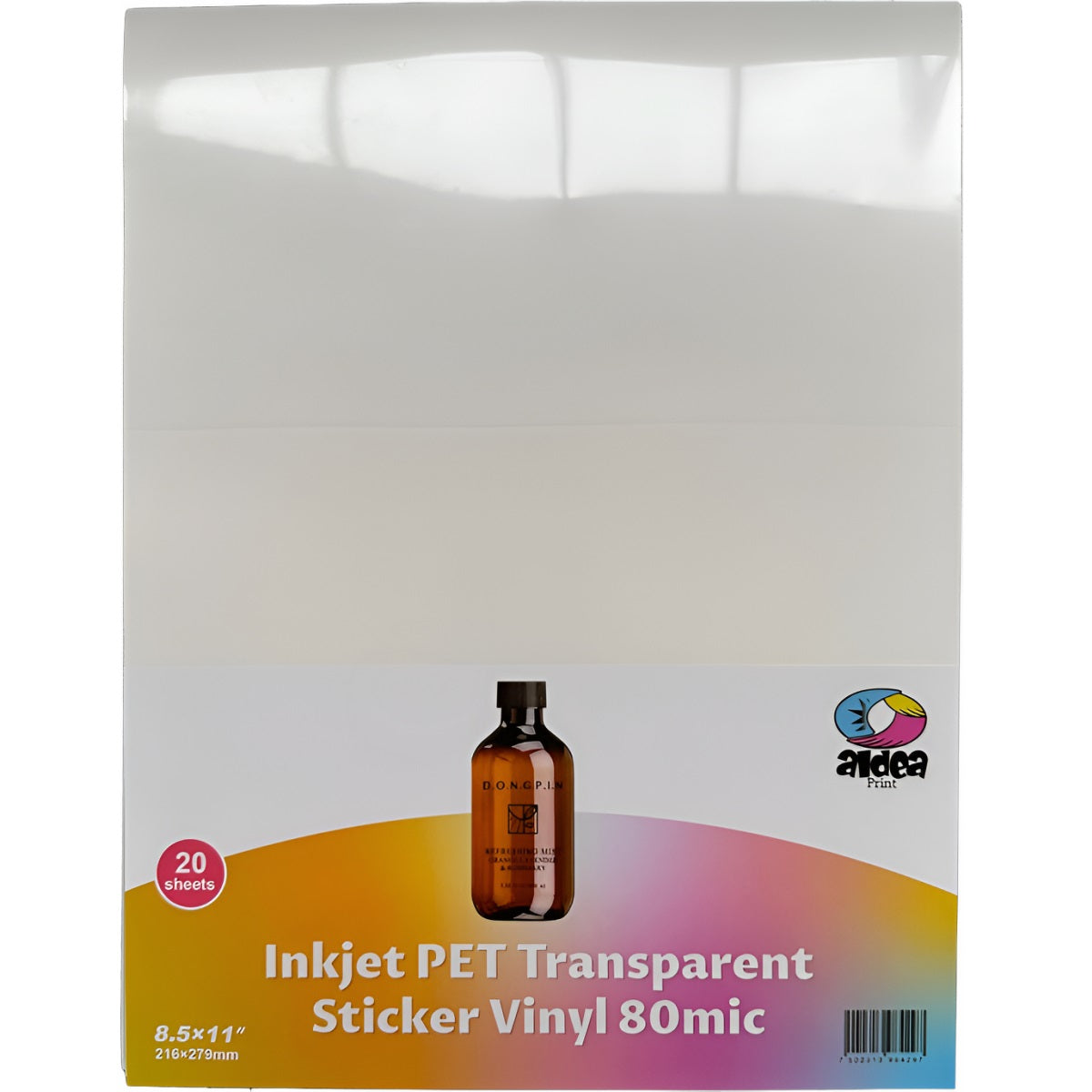 Vinil PET Adhesivo Imprimible Transparente Carta – Aldeaprint